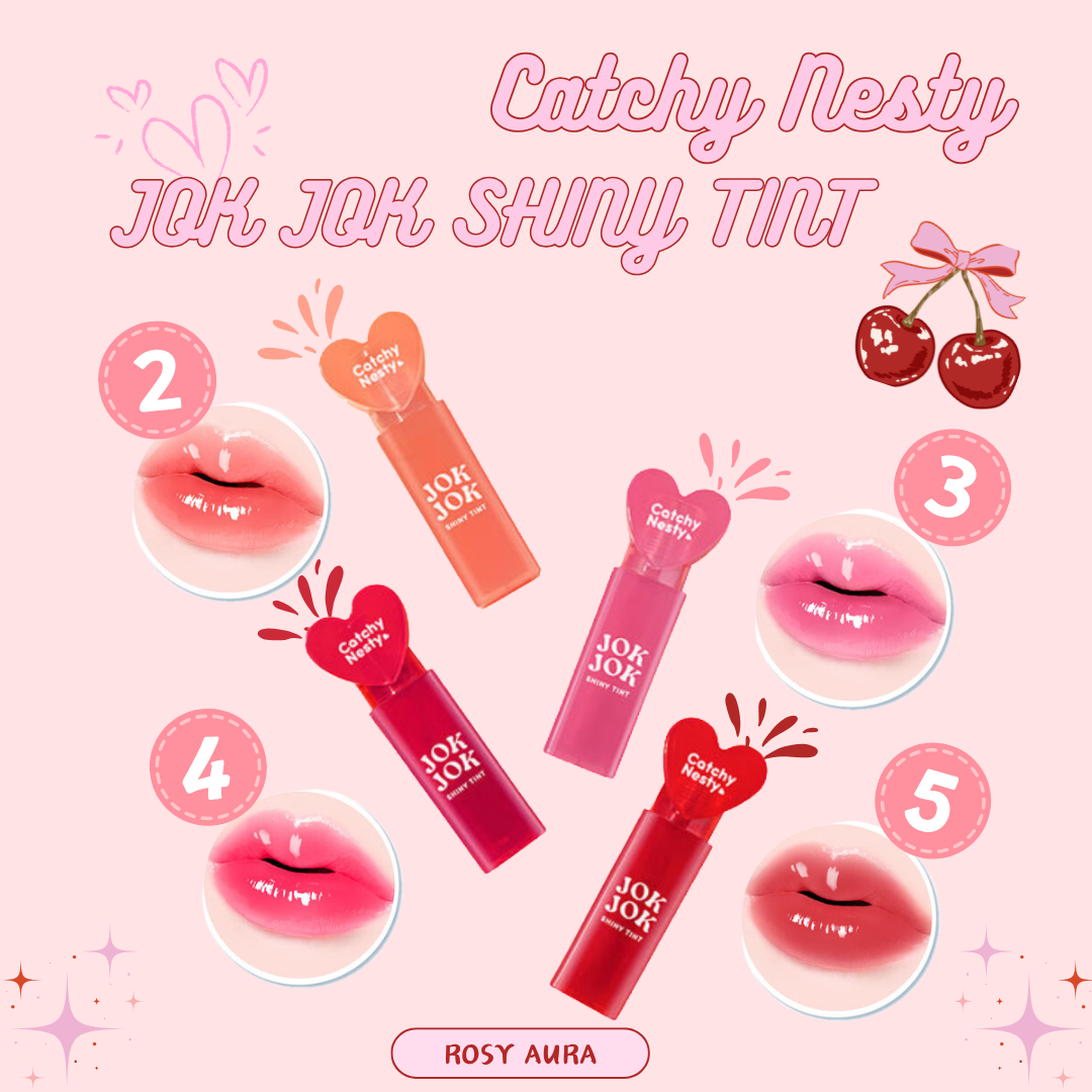 Catchy Nesty Jok Jok Shiny Tint - 豐潤閃亮唇彩
